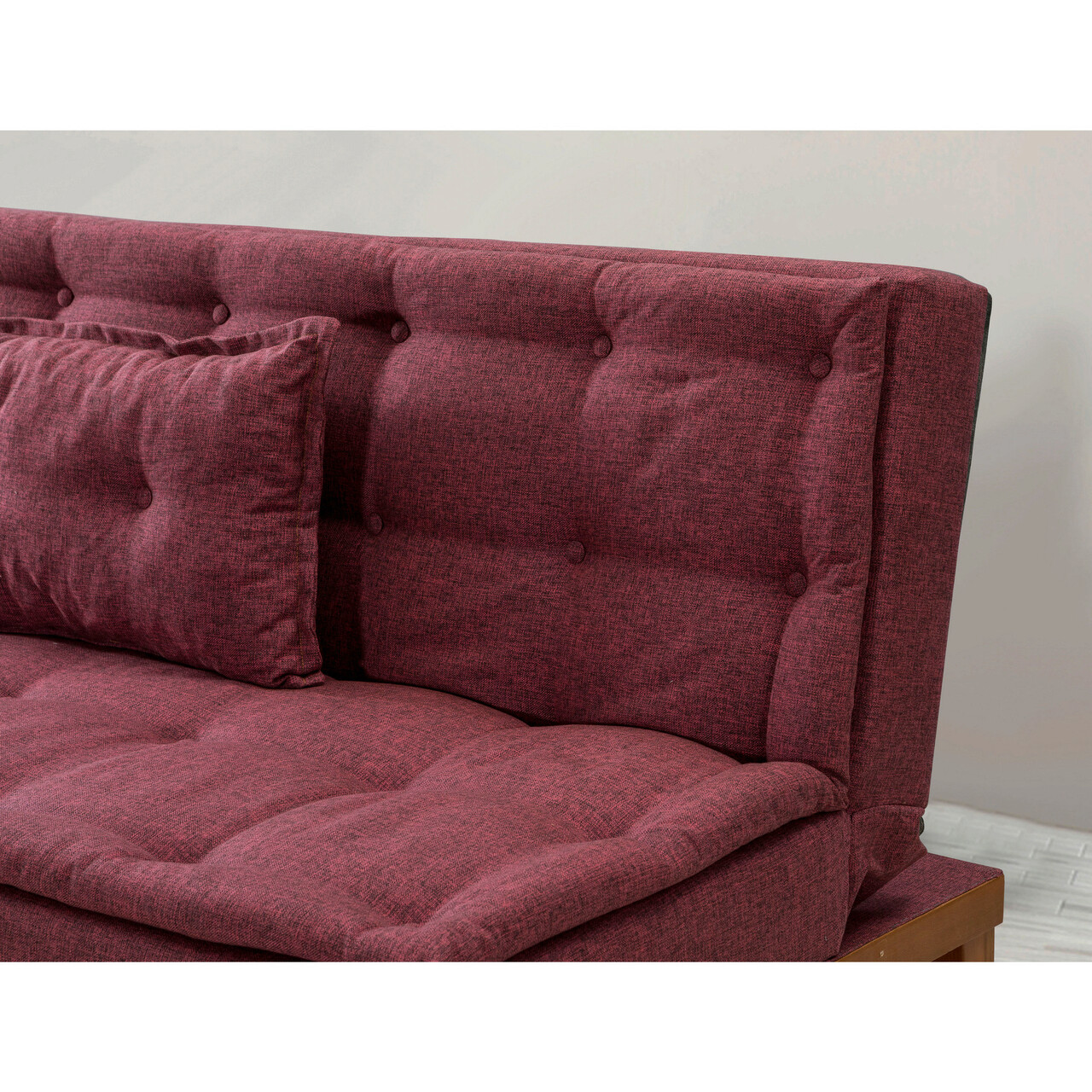 Coltar, Unique Design, 867UNQ1464, Lemn de carpen, Rosu claret - Mezoni