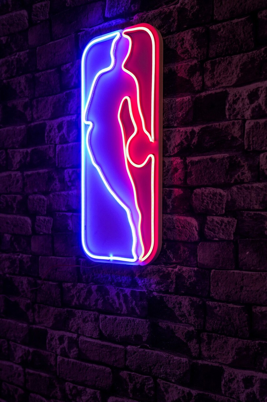 Decoratiune luminoasa LED, The Logo Jerry West, Benzi flexibile de neon ...