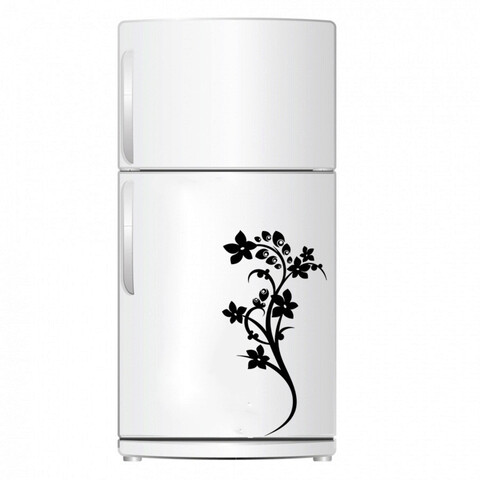 Sticker decorativ pentru frigider, BE-6, Vinilin, Dimensiune: 25 x 49 ...