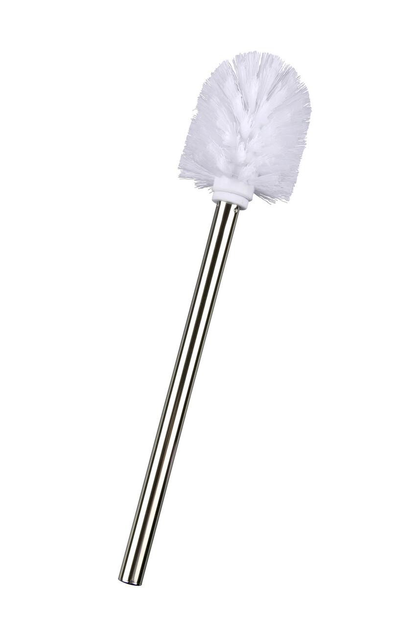 Perie pentru toaleta, Wenko, Spare White, 8 x 8 x 35 cm, inox/plastic ...
