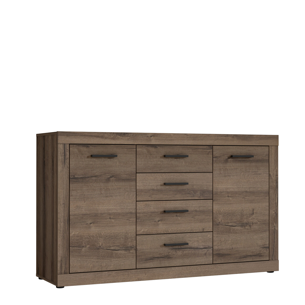 Comoda Ubbergen, Bedora, 142.8x41.3x85 cm, PAL/plastic, stejar - Mezoni