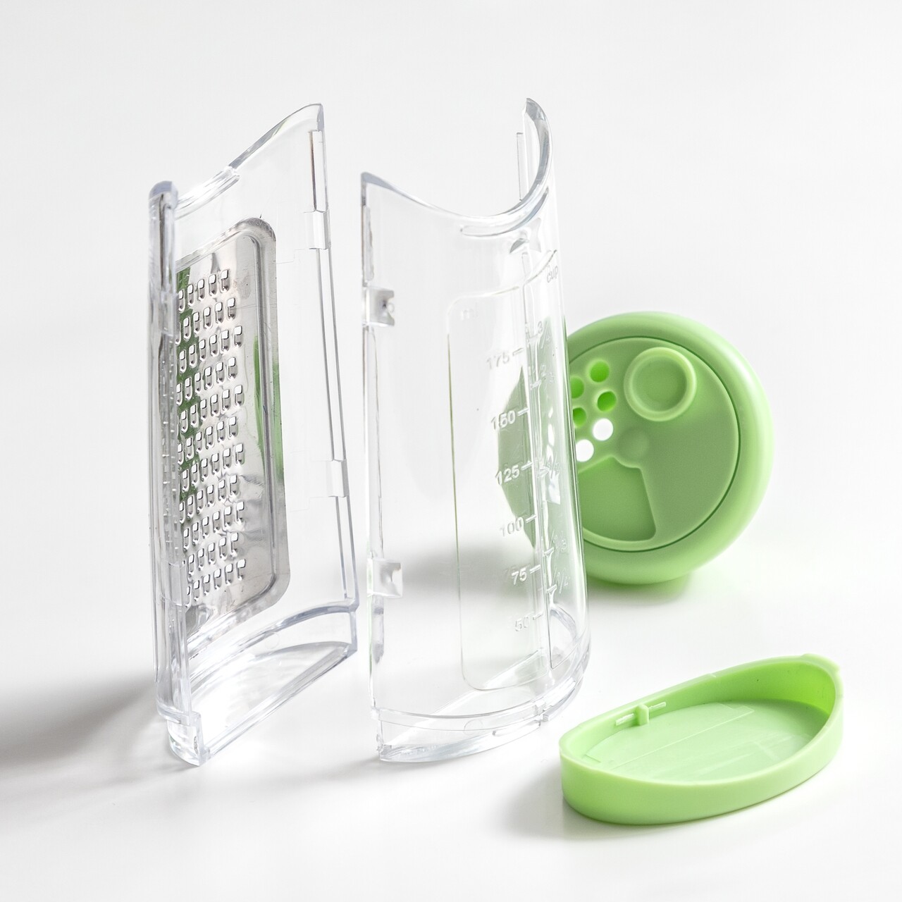 Razatoare cu recipient gradat Cheezy 3-in-1, InnovaGoods, 200 ml, 7 x ...