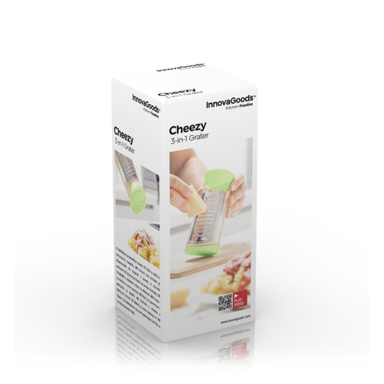 Razatoare cu recipient gradat Cheezy 3-in-1, InnovaGoods, 200 ml, 7 x ...