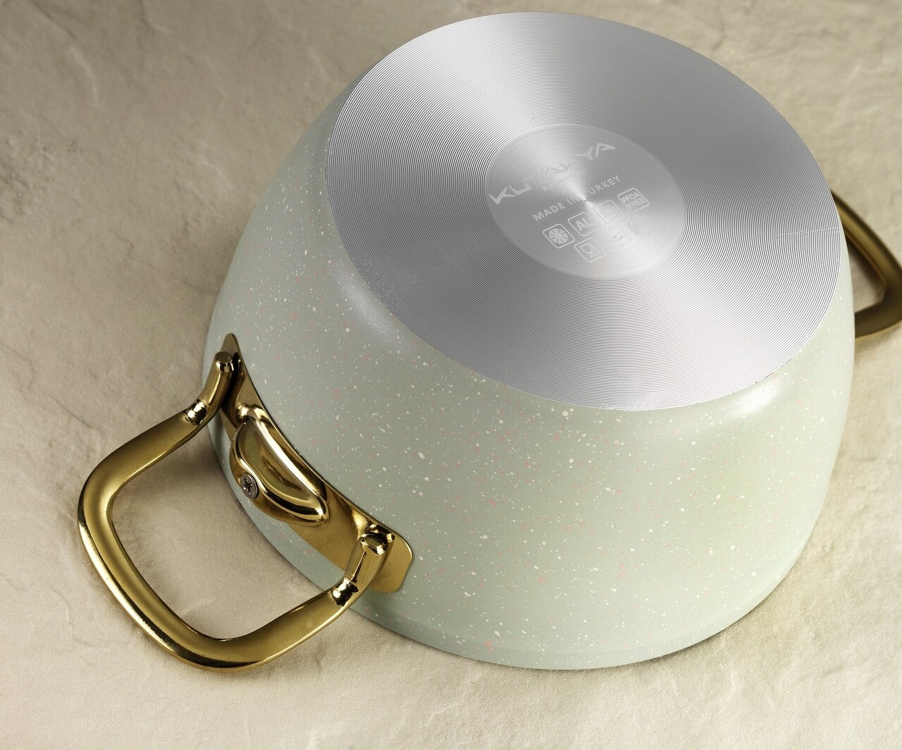 Set oale si tigai, 7 piese, Kutahya Porselen, HER07TSGRNAYSL, aluminiu ...