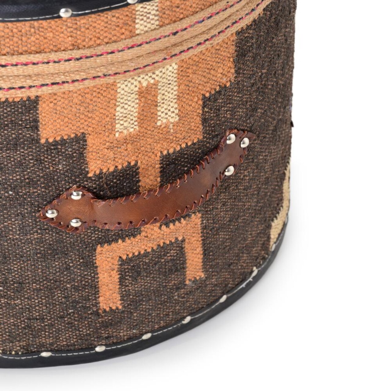 Cufar oval, Exotic, L.90 l.45 H.45, mdf/stofa, multicolor - Mezoni