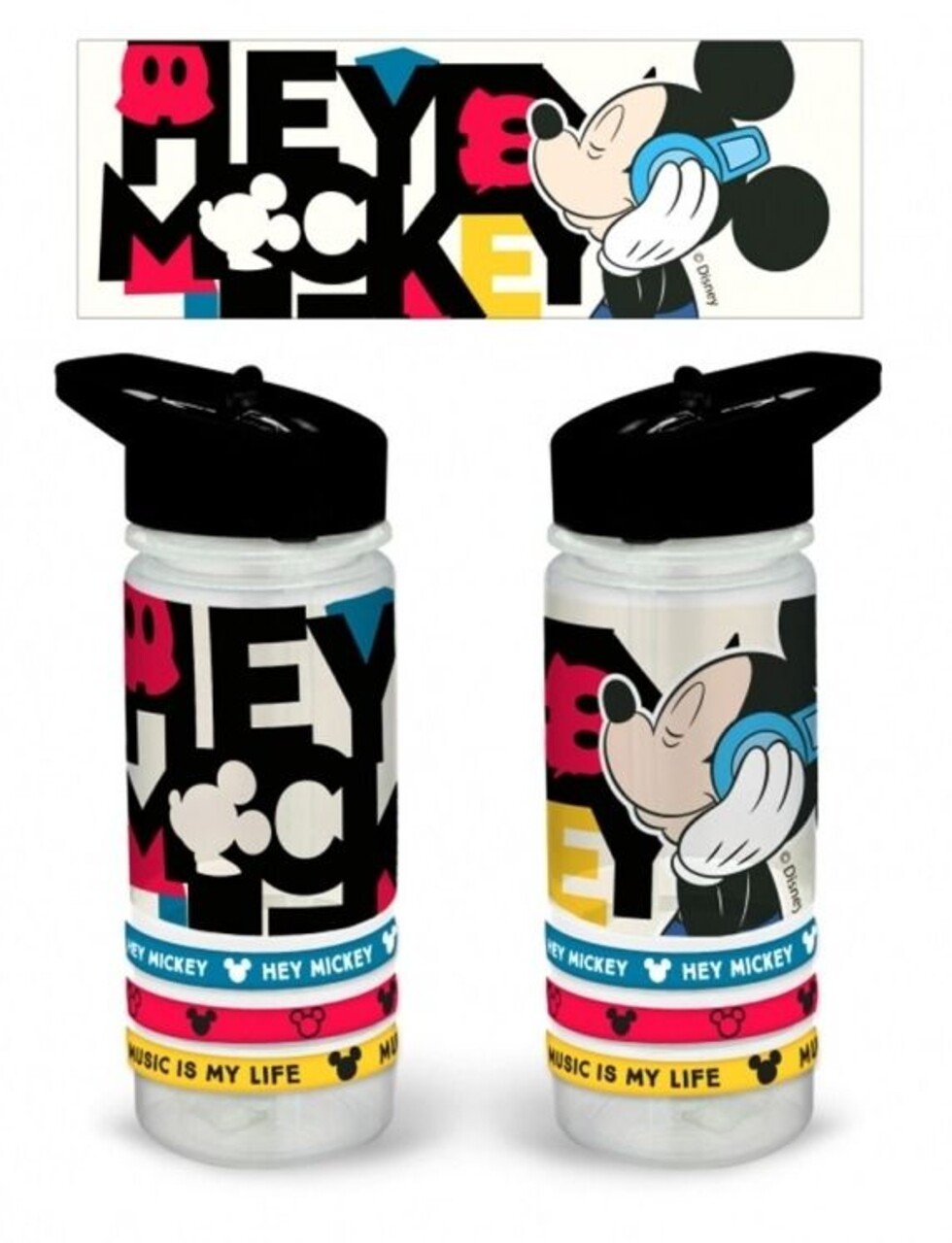 Recipient apa Mickey Mouse, Disney, 470 ml, plastic, multicolor - Mezoni