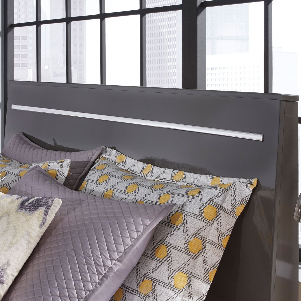 Pat Queen Size 154x204 cm, Steelson, L.227 l.164 H.124/37.5, pal, gri ...