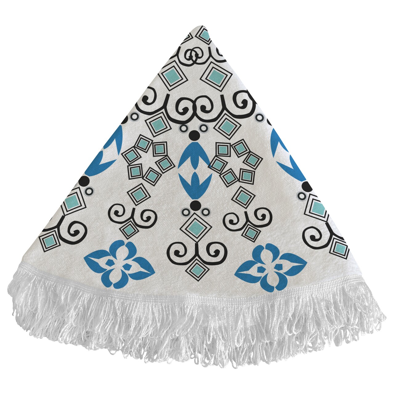 Prosop de plaja Hinduism Blue, Oyo Concept, Ø155 cm, policoton ...