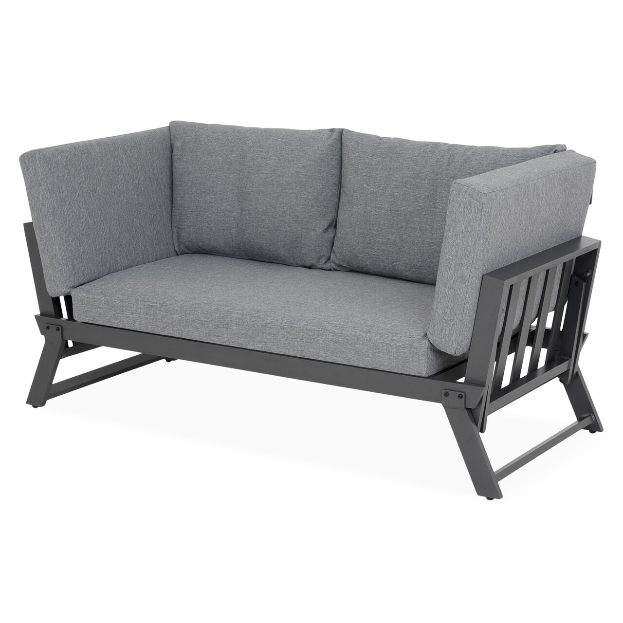 Pat de zi gradina/terasa, Haga, L.123 l.74 H.29.5/73, aluminiu ...