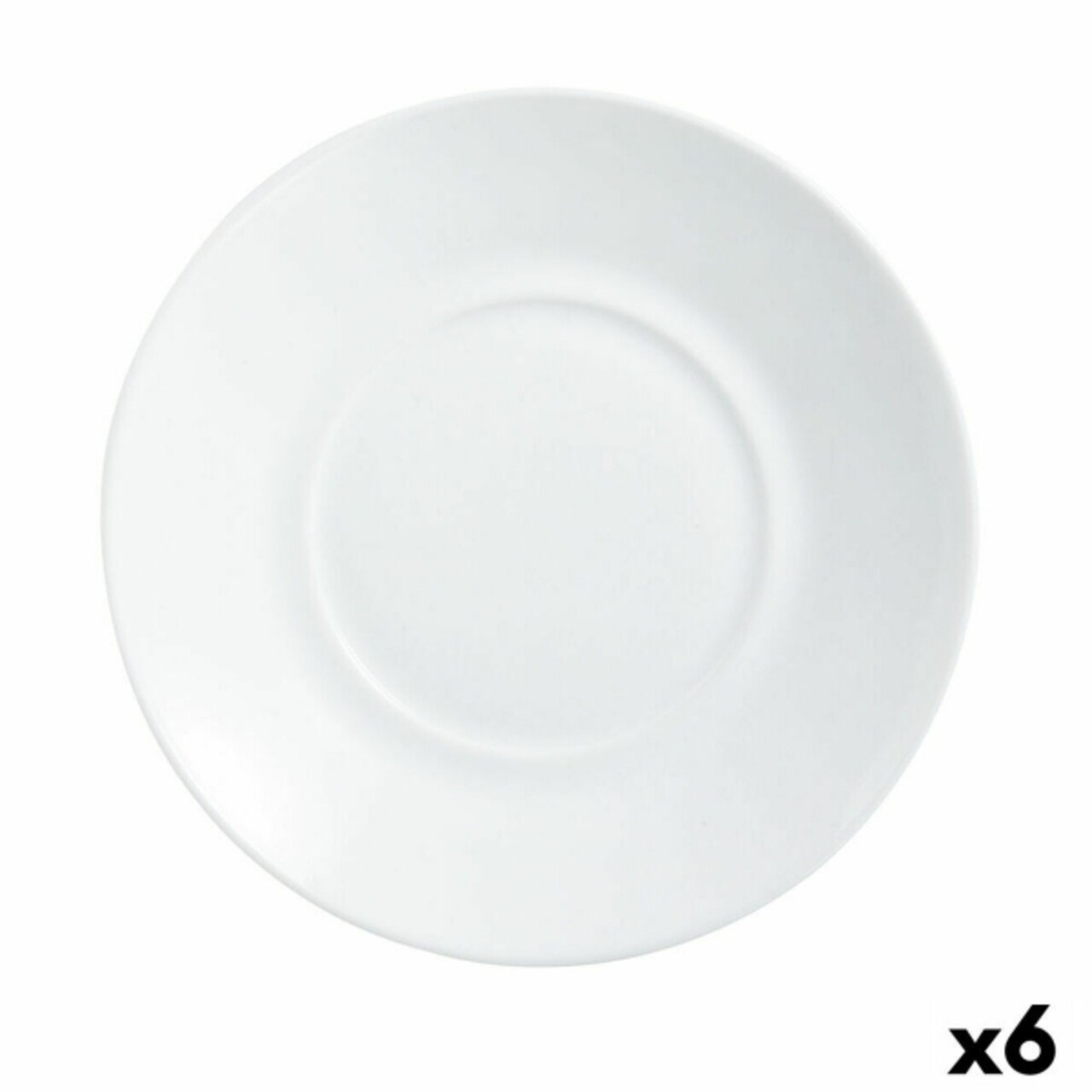 Set 6 farfurioare, Luminarc, Blanco, Ø 16 cm, sticla, alb - mezoni.ro