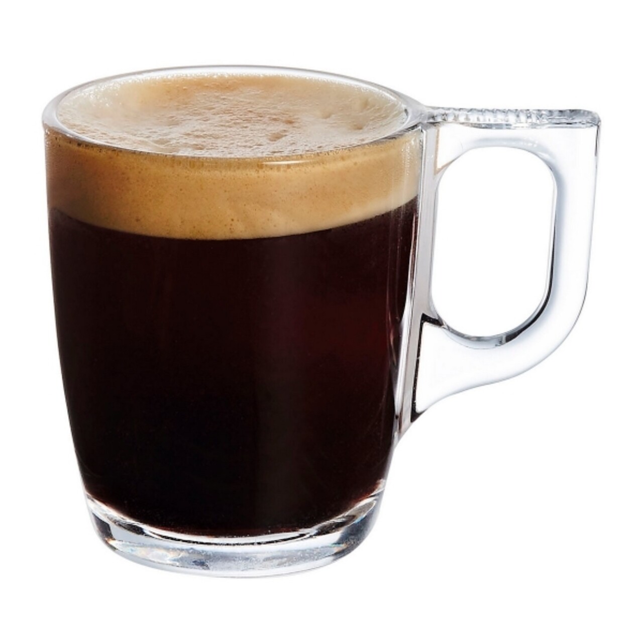 Ceasca de cafea, Luminarc, Leaves, 90 ml, sticla, transparent - mezoni.ro