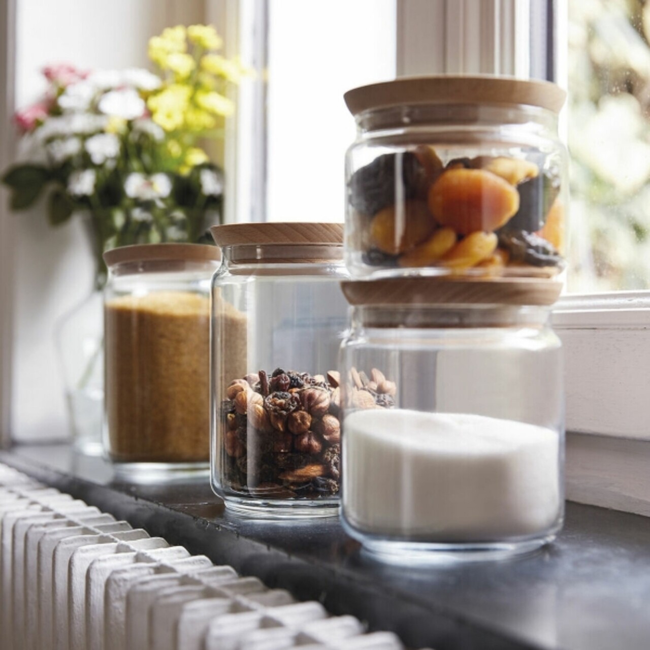 Recipient depozitare, Luminarc, Cork, 0.5 L, sticla/pluta, transparent ...