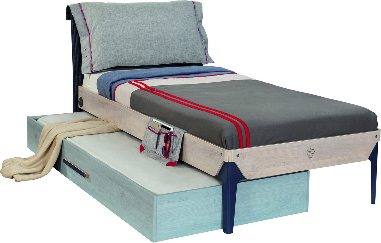 Pat extensibil, Çilek, Trio Pull-Out Bed (90X190), 96x24x194 cm ...