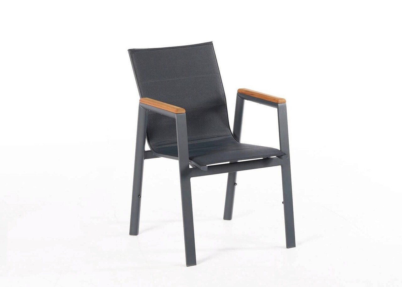 Scaun de gradina, Divona, Poseidon Chair , 61x85x65 cm, Antracit - Mezoni