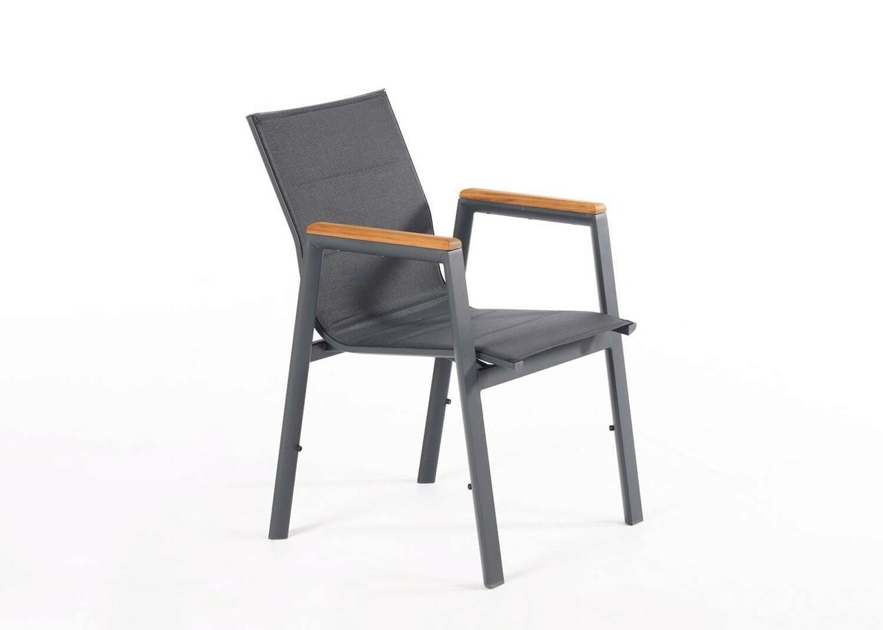 Scaun de gradina, Divona, Poseidon Chair , 61x85x65 cm, Antracit - Mezoni
