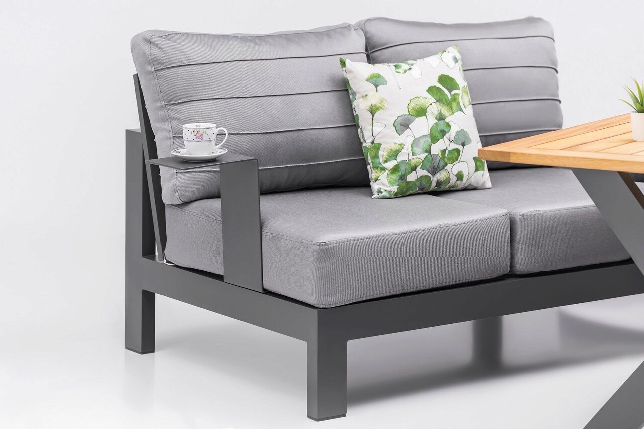 Set mobilier de gradina, Divona, Daisy Set , Antracit - Mezoni