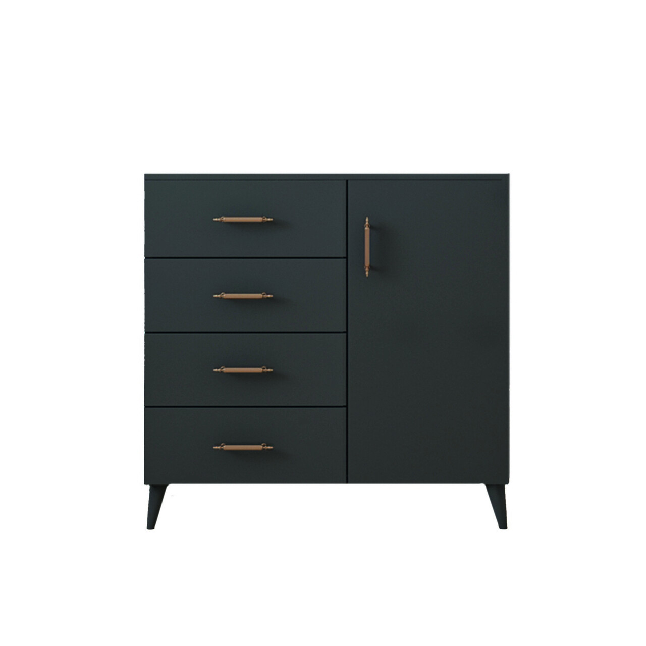 Dulap, Glenevis, Lavinia 005, 90x78x45 cm, Antracit - Mezoni