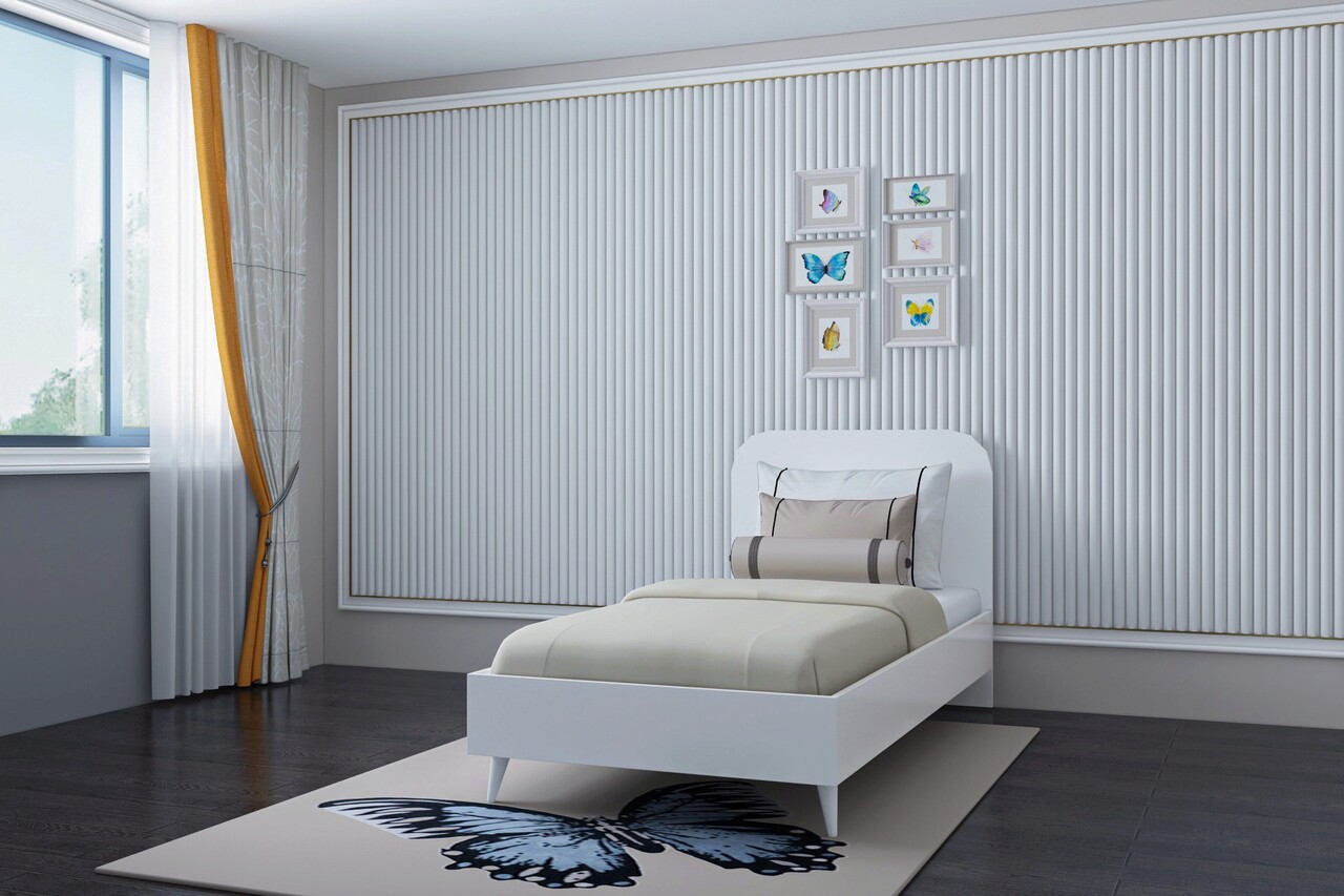 Set dormitor pentru copii, Glenevis, Lavinia 509, Alb - Mezoni